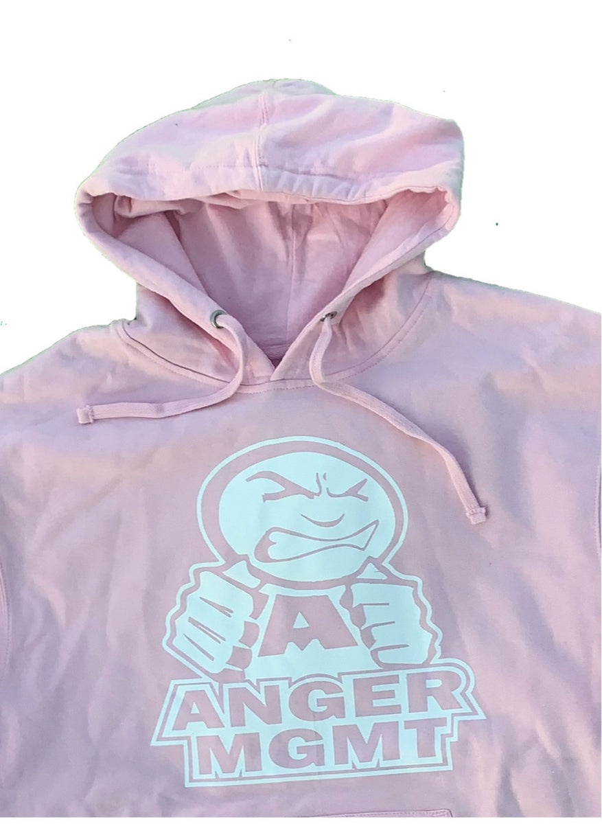 Anger Management LifeStyle Iconic Logo Hoodie | Pink | Mens – Anger ...